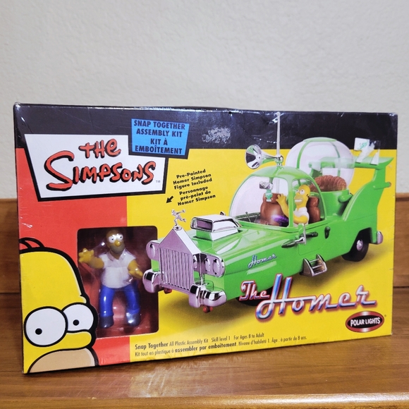 Polar Lights | Toys | 203 The Simpsons The Homer Snap Together Car Kit ...